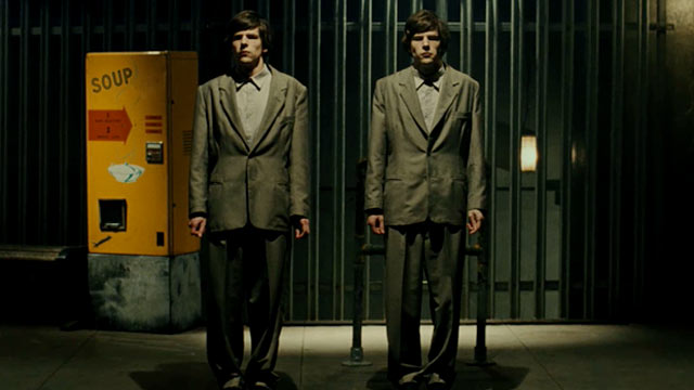 Jesse Eisenberg is a frumpy looking guy in this new trailer for THE DOUBLE