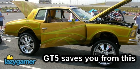 You can customise everything in GT5… well everything in certain spots ...