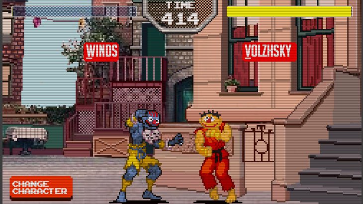 Sesame Street Fighter teaches you to type