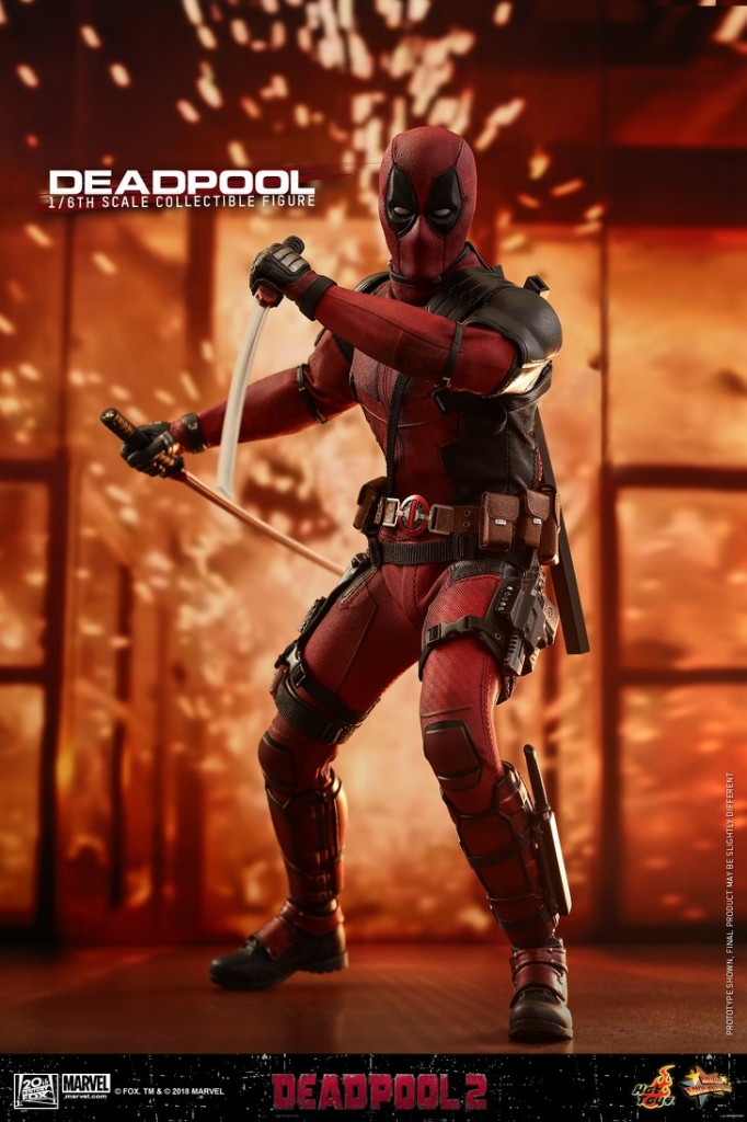 The new Hot Toys sixth-scale Deadpool 2 figure comes with swords, guns ...