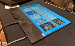 Introducing a new paper-thin monitor called the Lapscreen
