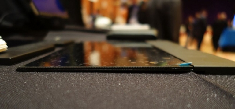 Introducing a new paper-thin monitor called the Lapscreen