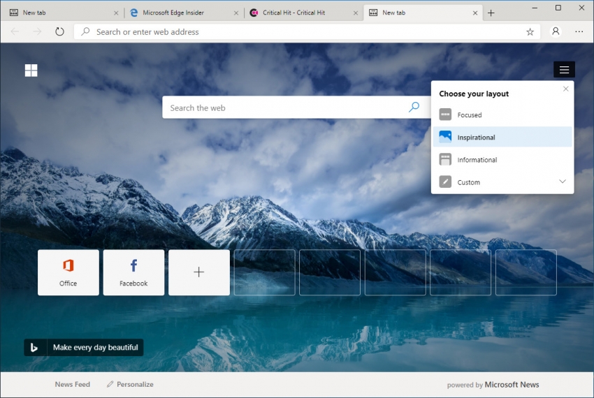 The new Microsoft Edge browser can now be previewed thanks to leaks