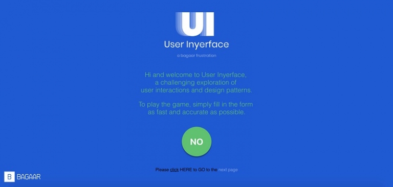 This game is designed to teach you about bad UI