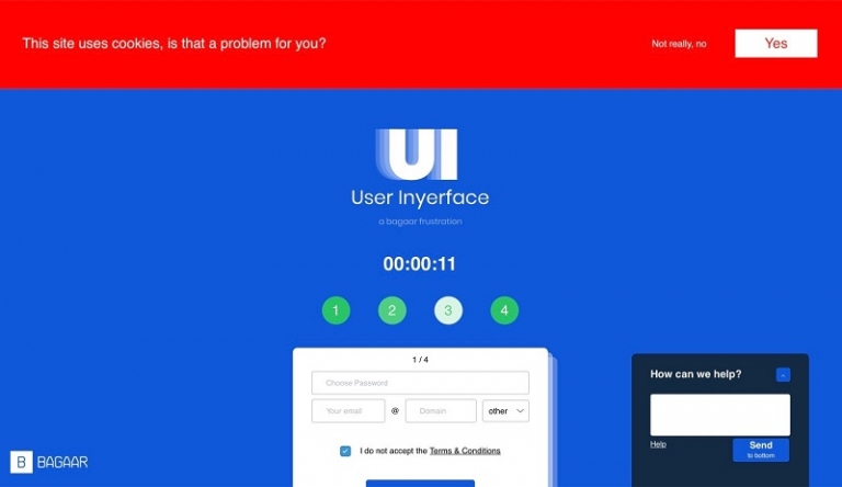 This game is designed to teach you about bad UI