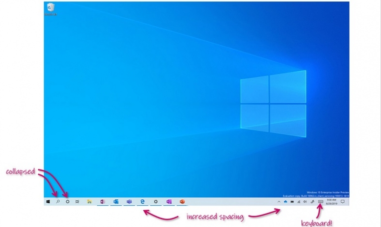 New Windows 10 update to enhance the tablet experience