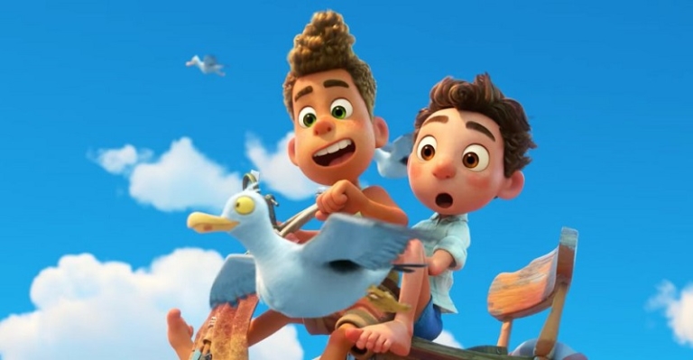 Luca-trailer-Luca-and-Alberto-fly-on-bike-Pixar-movie