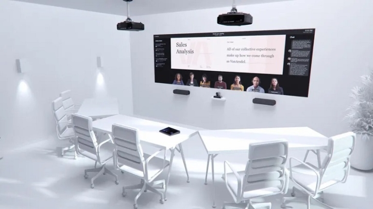 Microsoft shows off its vision for the meeting room of the future