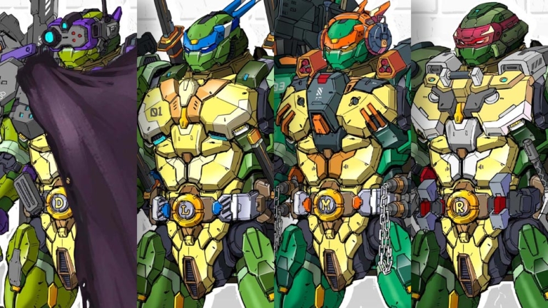 Teenage Mutant Ninja Turtles mecha figures? Oh shell yes!