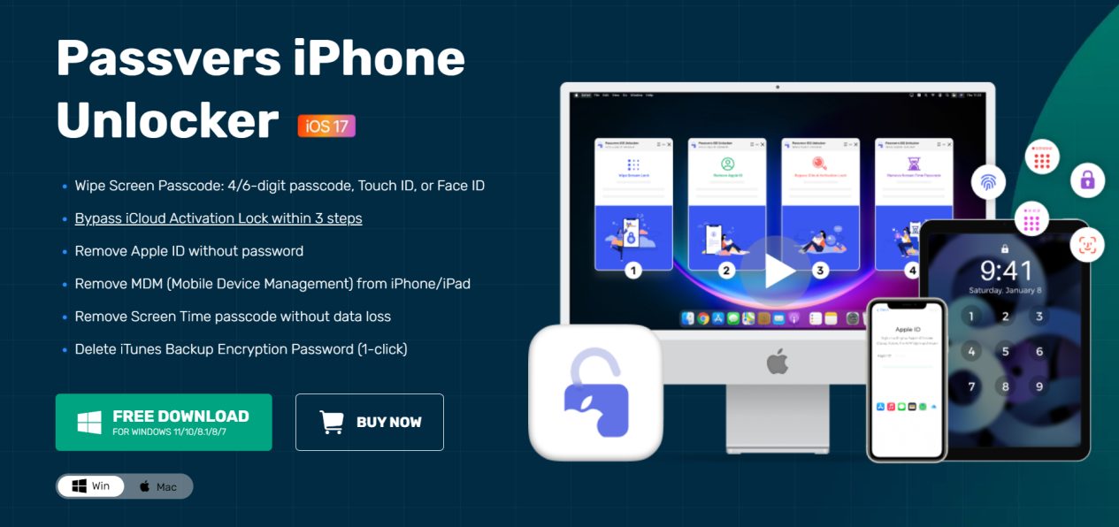 In-depth Review on Passvers iPhone Unlocker [2024 Updated]