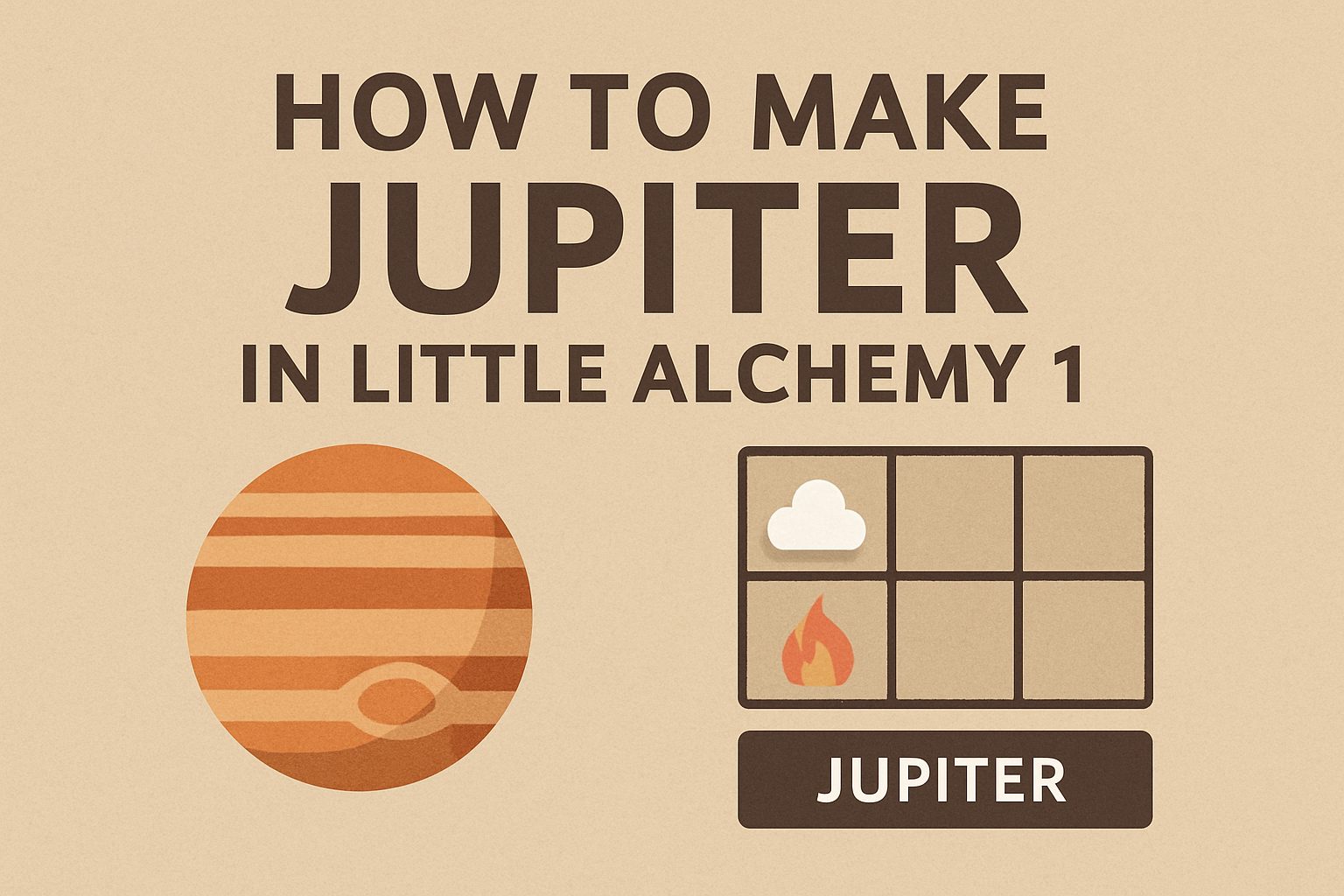 How to Make Jupiter in Little Alchemy 1: A Step-by-Step Guide