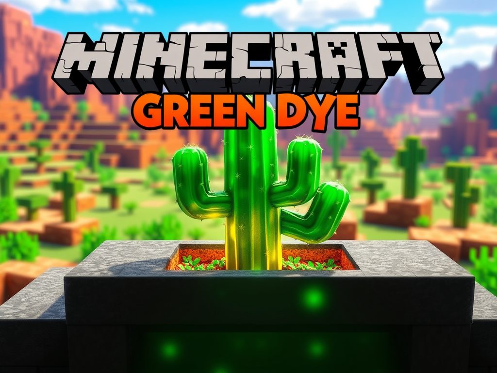 How to Make Green Dye in Minecraft: The Fun, Simple, & Totally Green Guide