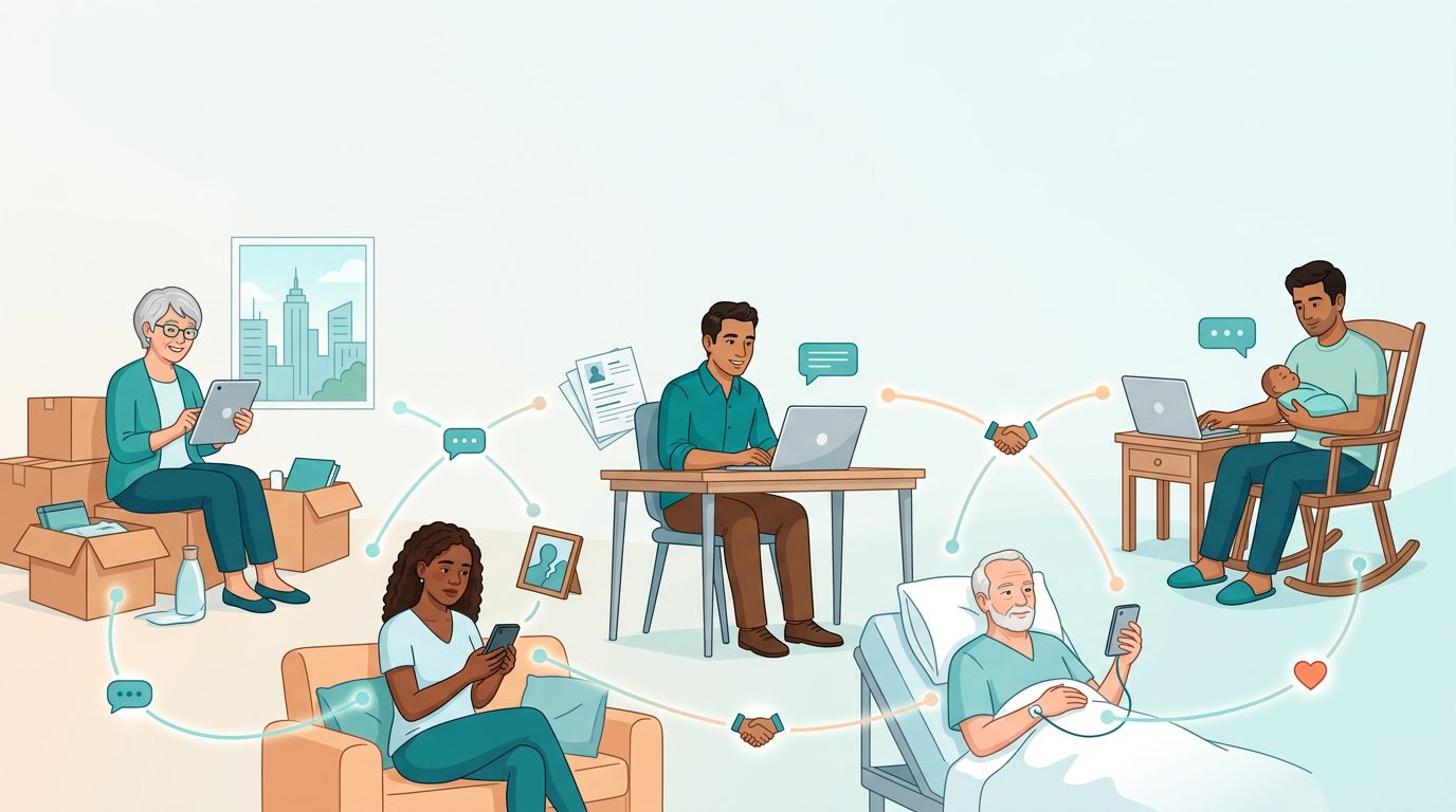 7 Ways Digital Communities Help People Through Difficult Life Transitions