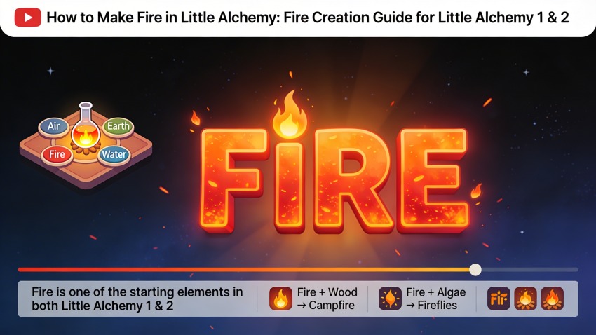 How to Make Fire in Little Alchemy 1 and 2: Quick Guide