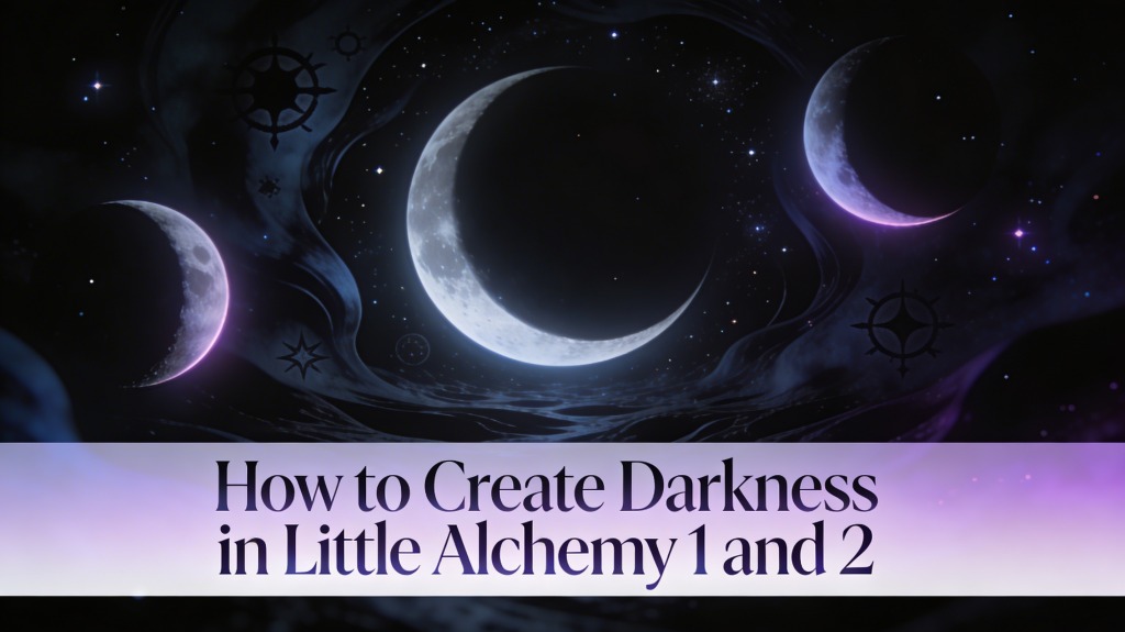 How to Create Darkness in Little Alchemy 1 and 2