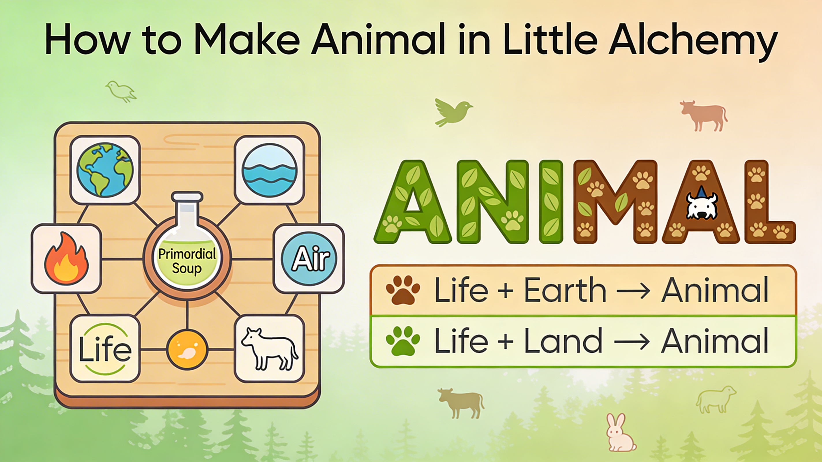 How to Make Animal in Little Alchemy 1 and 2: Quick Guide