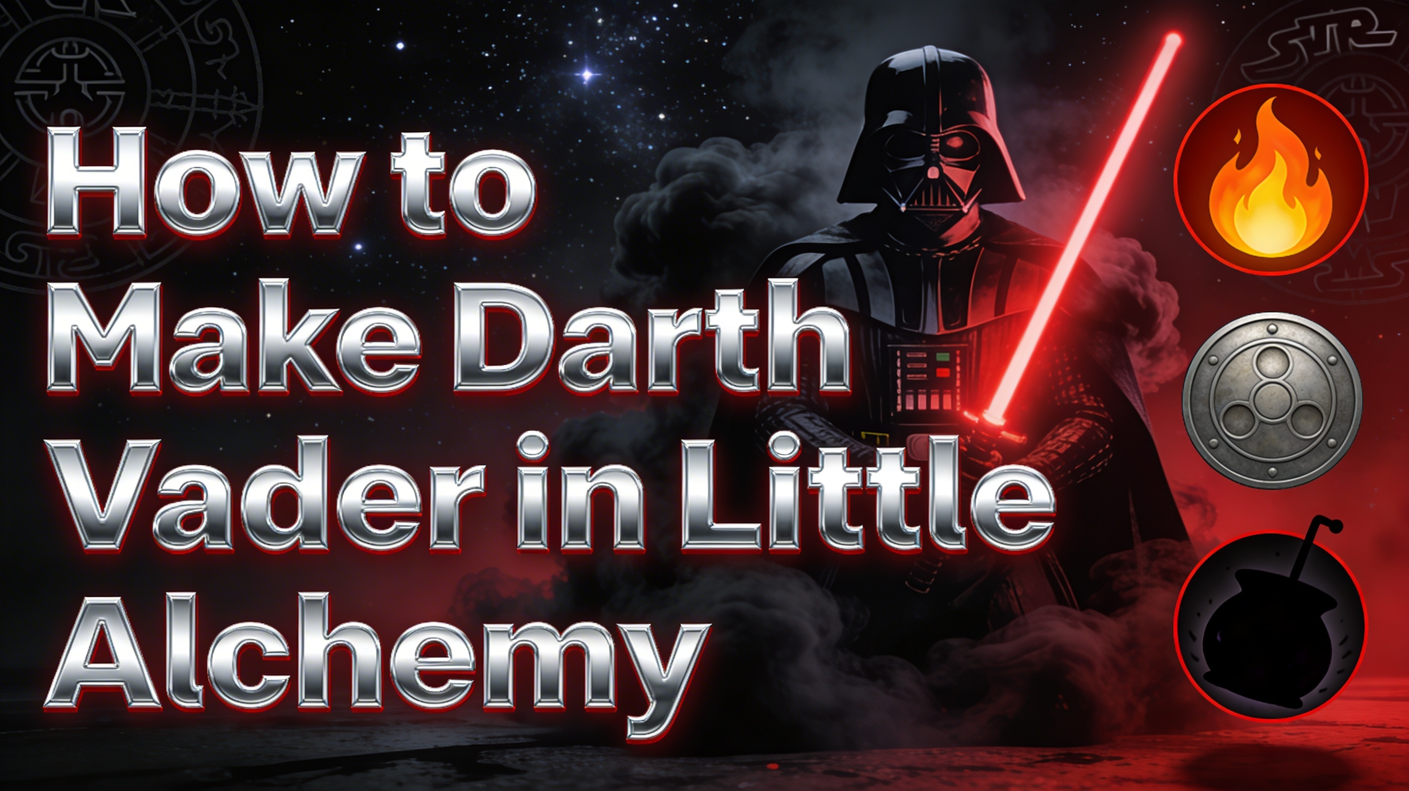how to make darth vader in little alchemy