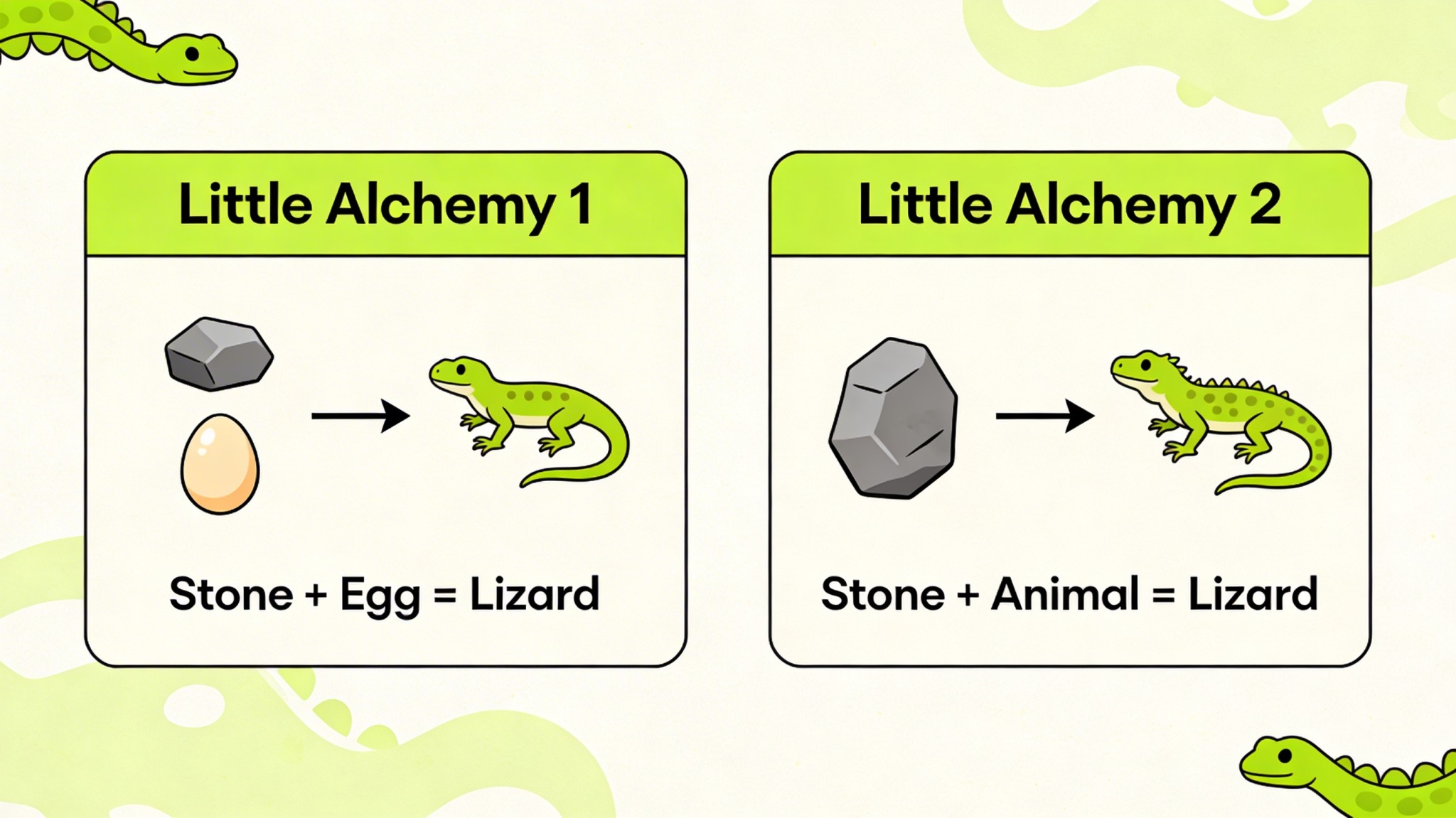 How to Make Lizard in Little Alchemy 1 & 2 - Quick Guide